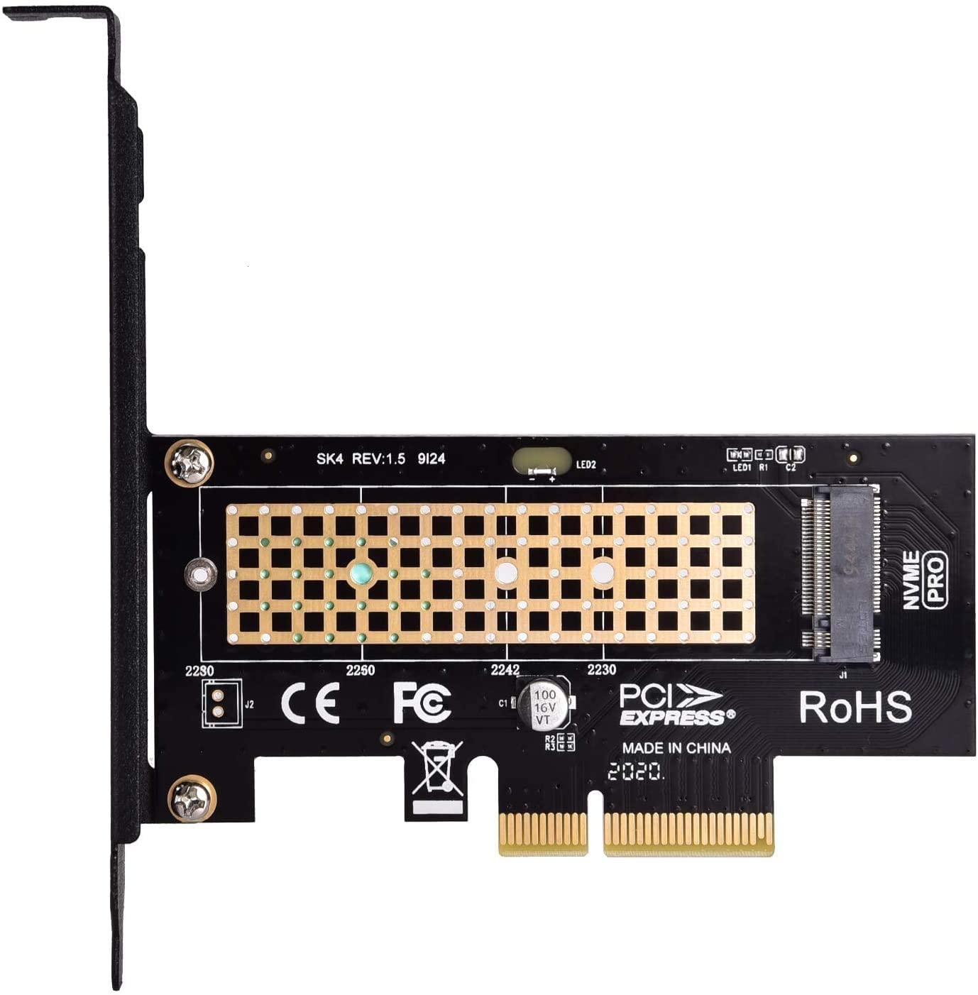Generic M.2 NVME SSD to PCIe 4.0 Adapter Card X4 PCIe slot needed for ...