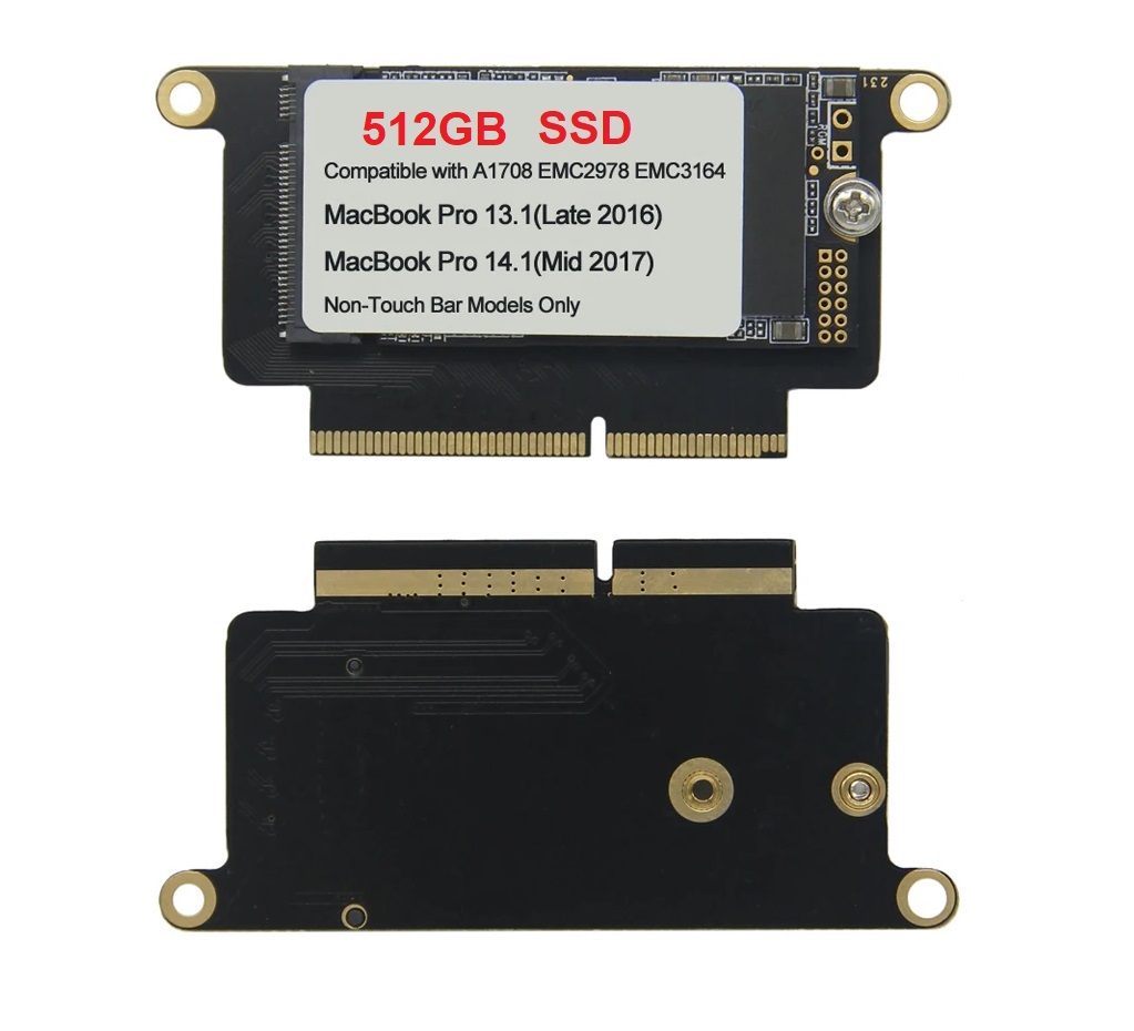 ETC 512GB SSD for Apple Macbook Pro A1708 EMC 2978 / 3164 with MacOS 10 ...