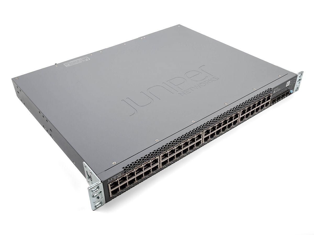 Juniper Networks EX3400-48P 48-port 10/100/1000BASE-T PoE with 4 SFP+ 2 QSFP 2x redundant AC ...