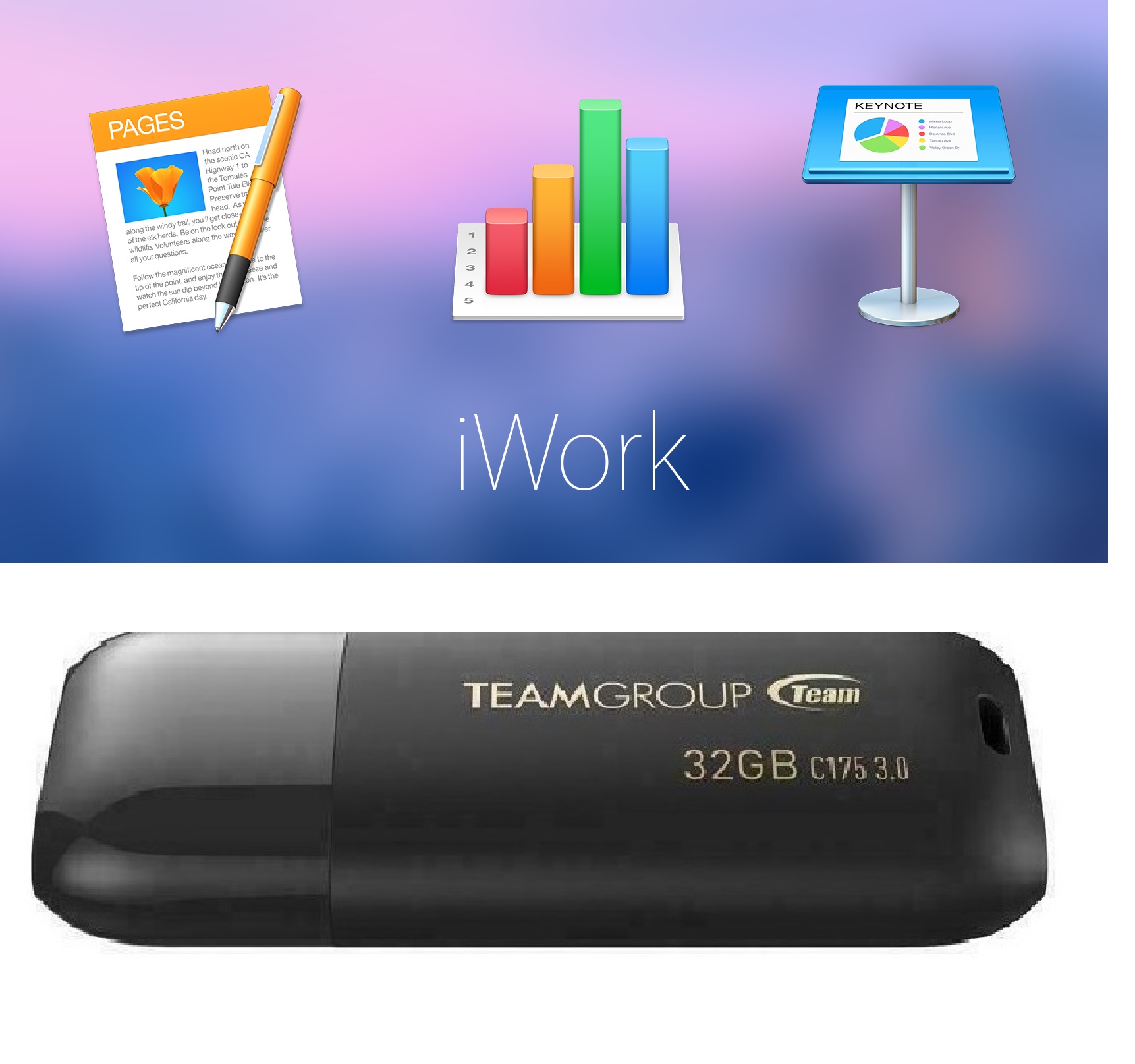 Apple iWork office suite 2014 including Pages, Numbers and Keynote for ...